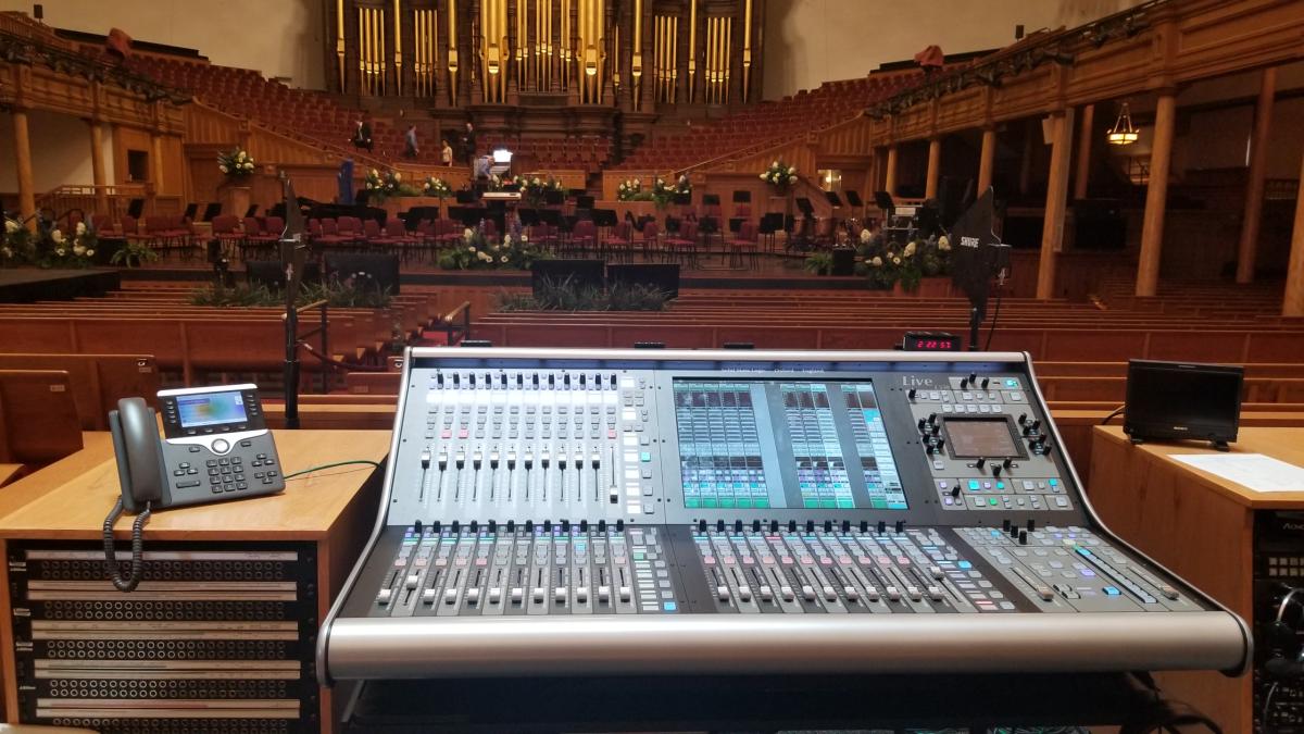 摩门教大礼拜堂（Mormon Tabernacle ）安装两台Solid State Logic Live L550调音台为圣殿广场的教会唱诗 ...