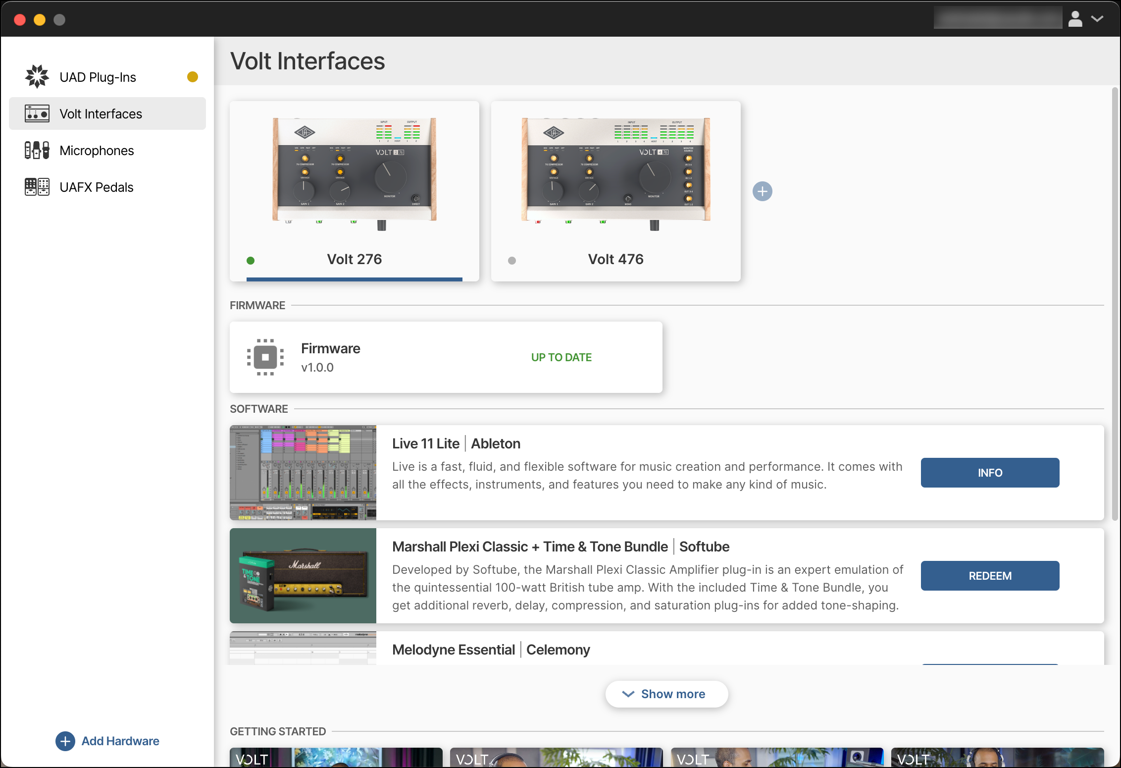 如何使用 UA Connect 获取 UA VOLT 系列声卡免费赠送的软件 - 新闻 - 传新科技有限公司