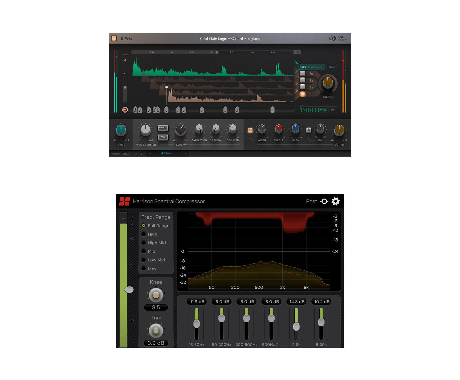 Harrison MPC Spectual Comp and SSL X-Echo - 效果插件 - 传新科技有限公司